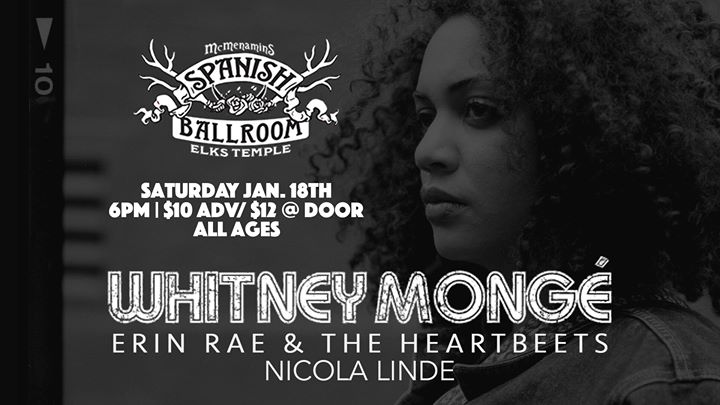 Whitney Mongé w/ Erin Rae & the Heartbeets, Nicola Linde – Downtown ...